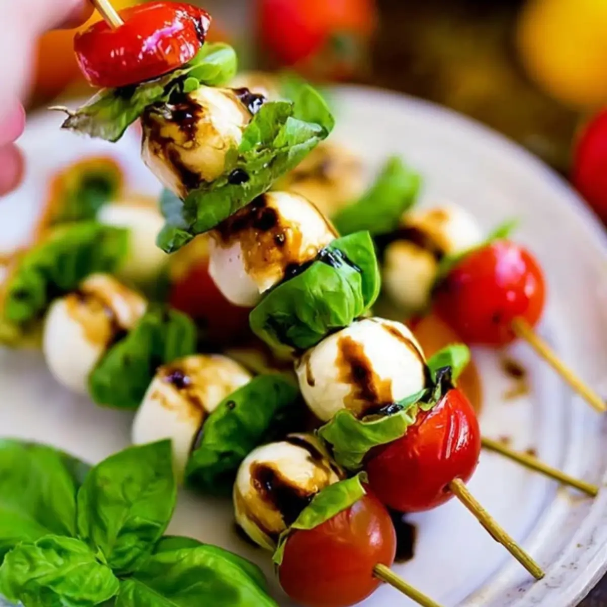 Caprese Skewers Recipe - Easy & Delicious - CookBakeShare