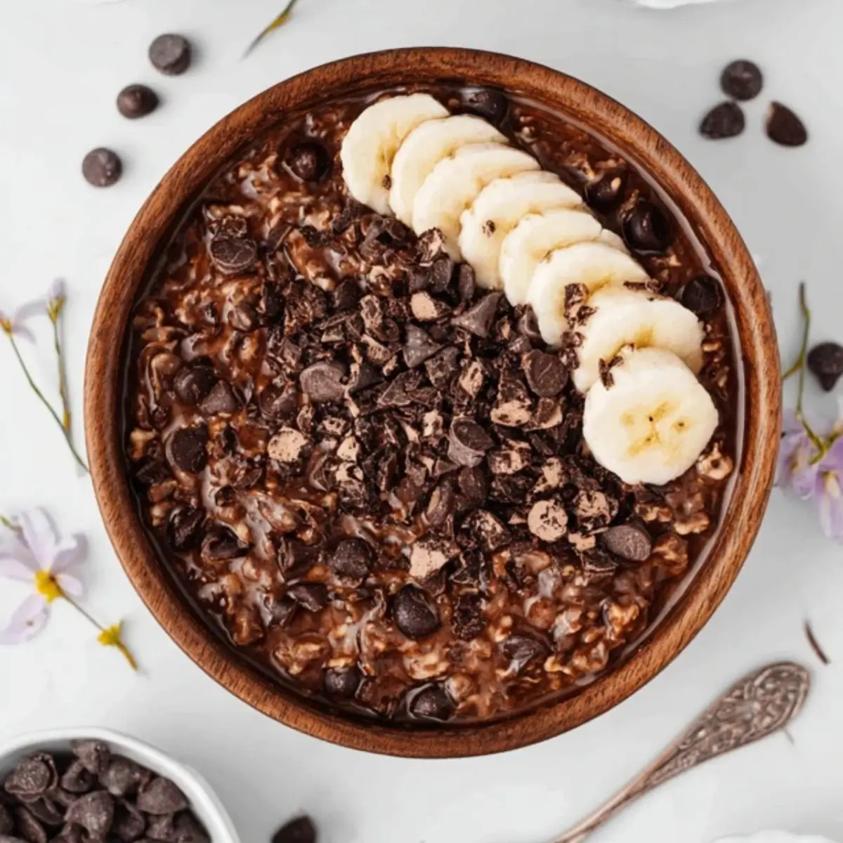 Chocolate Oatmeal Recipe – Easy 10 Minute Healthy Breakfast - CookBakeShare