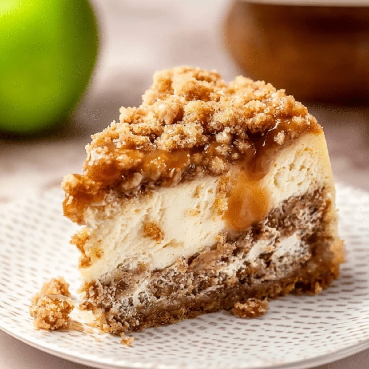 Apple Crumble Cheesecake: Easy Recipe for Dessert Lovers - CookBakeShare