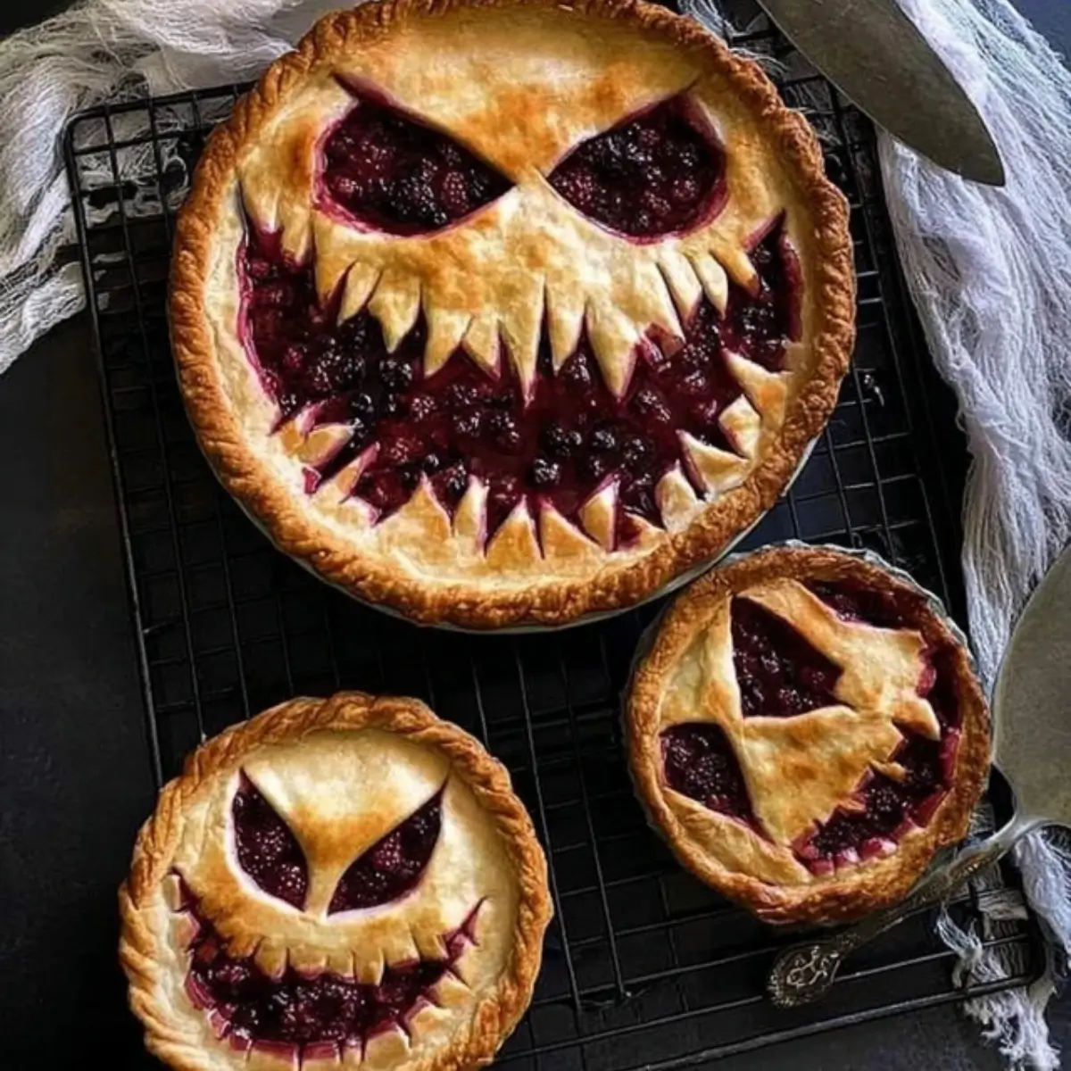Easy Spooky Good Berry Pie - CookBakeShare