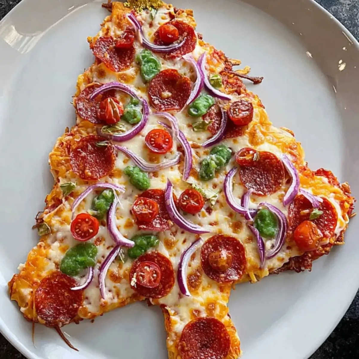Christmas Tree Pizza: Easy Holiday Fun - CookBakeShare