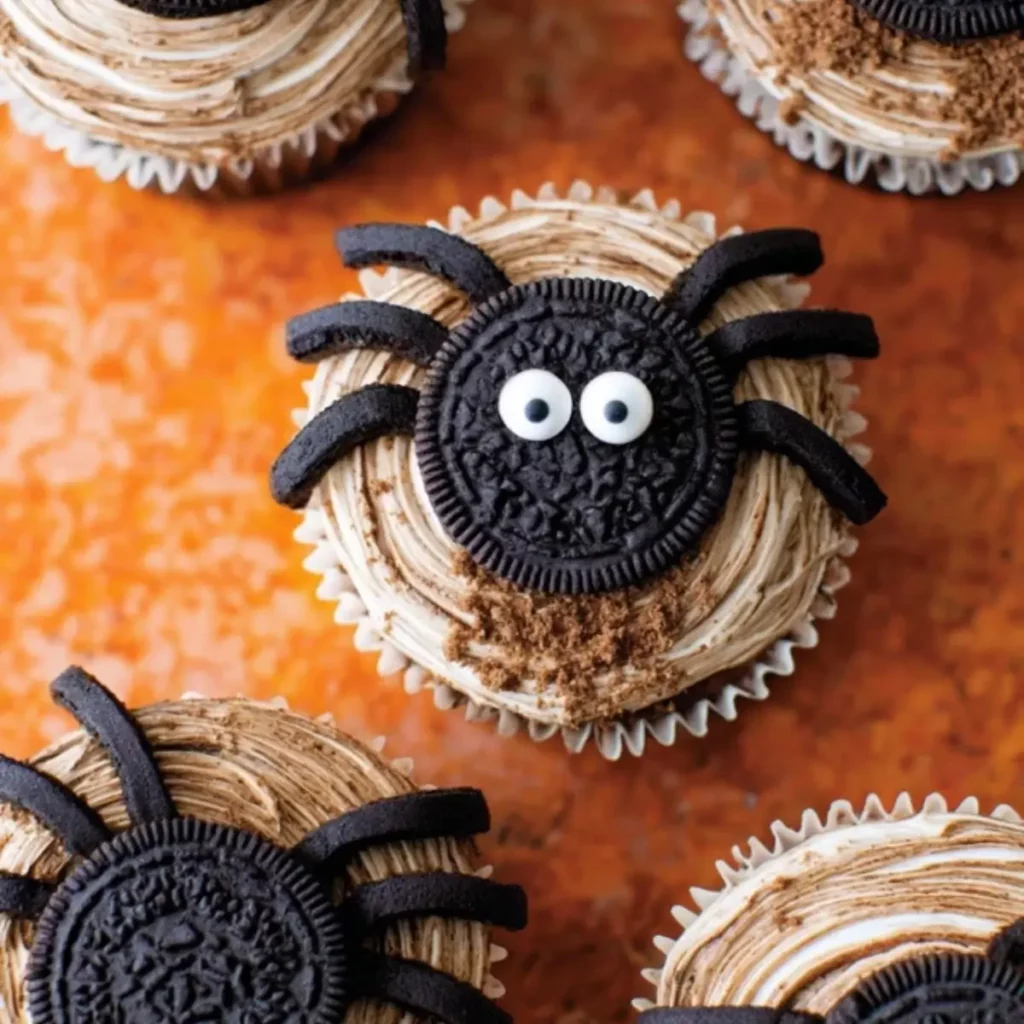 Cookies & Scream Spider Cupcakes – Fun Halloween Dessert - CookBakeShare