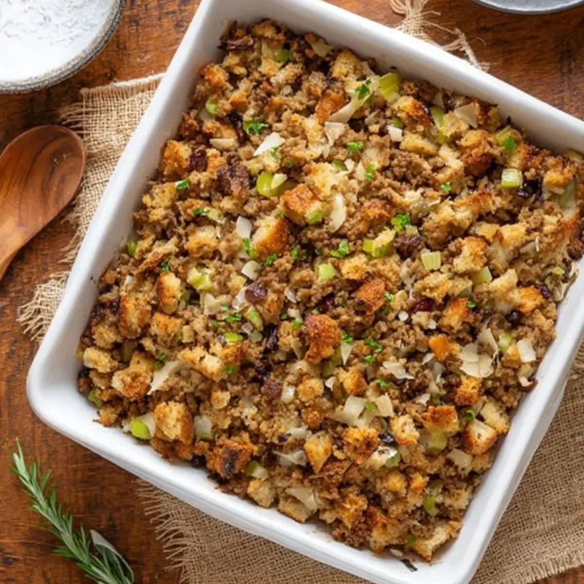 Sausage Stuffing Recipe – Easy & Flavorful Holiday Side - CookBakeShare