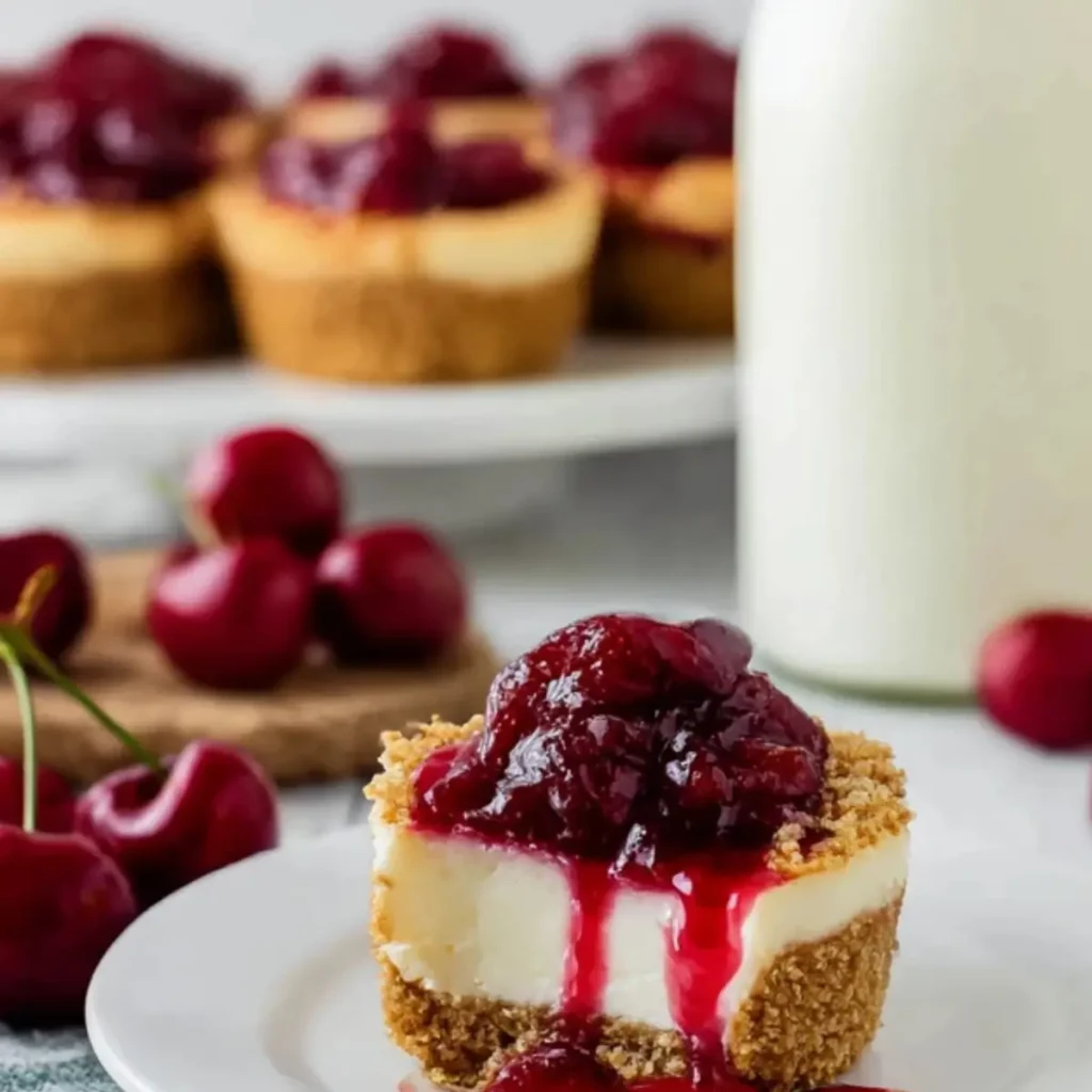 Mini Cherry Cheesecakes – 5 Simple Steps to Perfection - CookBakeShare