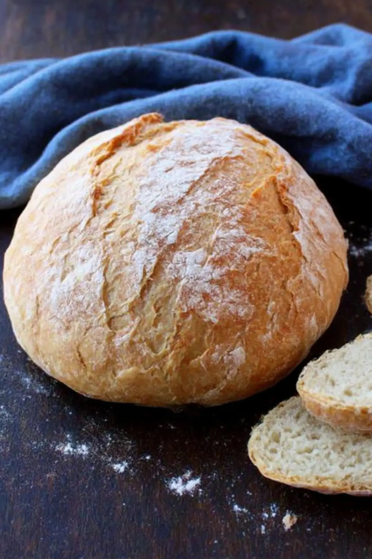 Rustic Italian Crusty Bread – Easy No-Knead Recipe - CookBakeShare