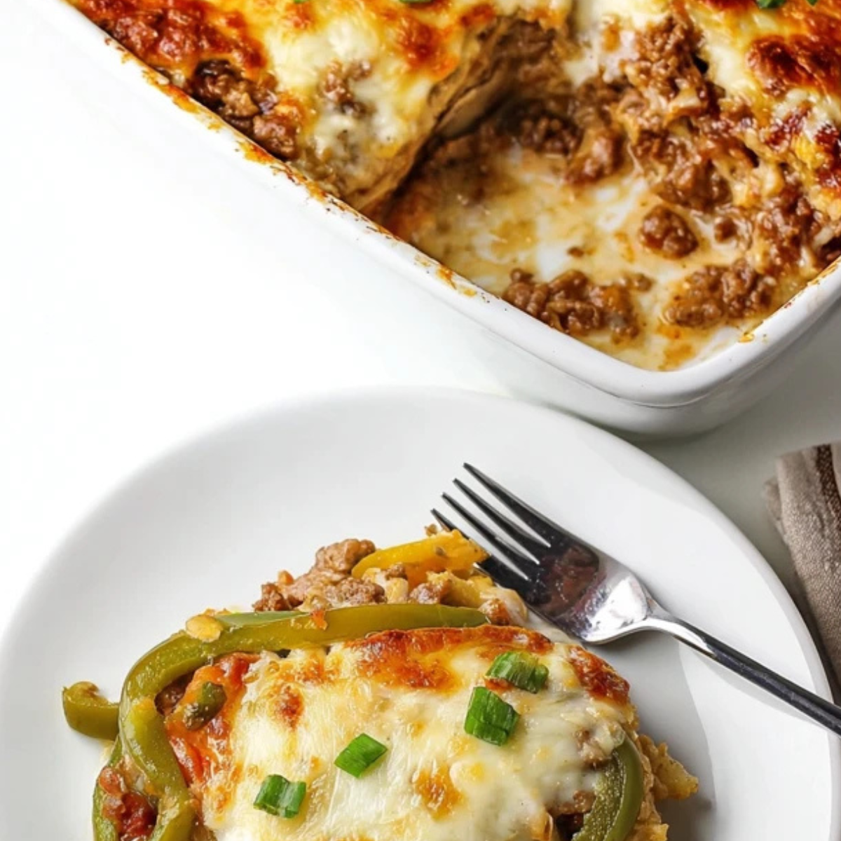 Philly Cheesesteak Casserole – Easy, Cheesy Bake - CookBakeShare