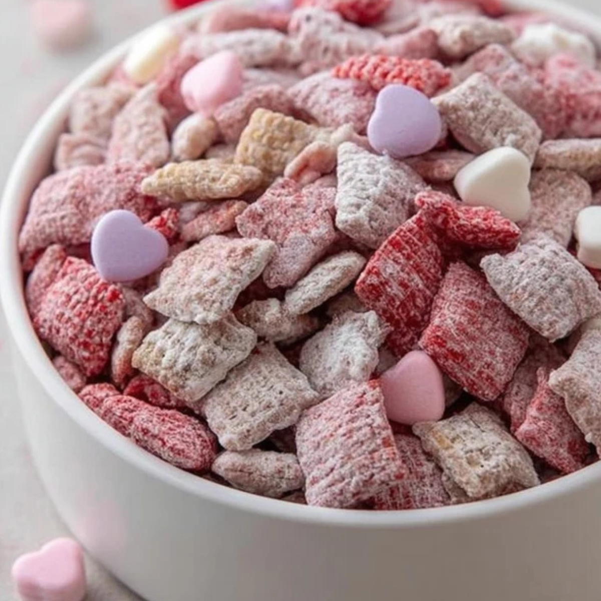 Valentine’s Day Muddy Buddies – Best No-Bake Snack - CookBakeShare